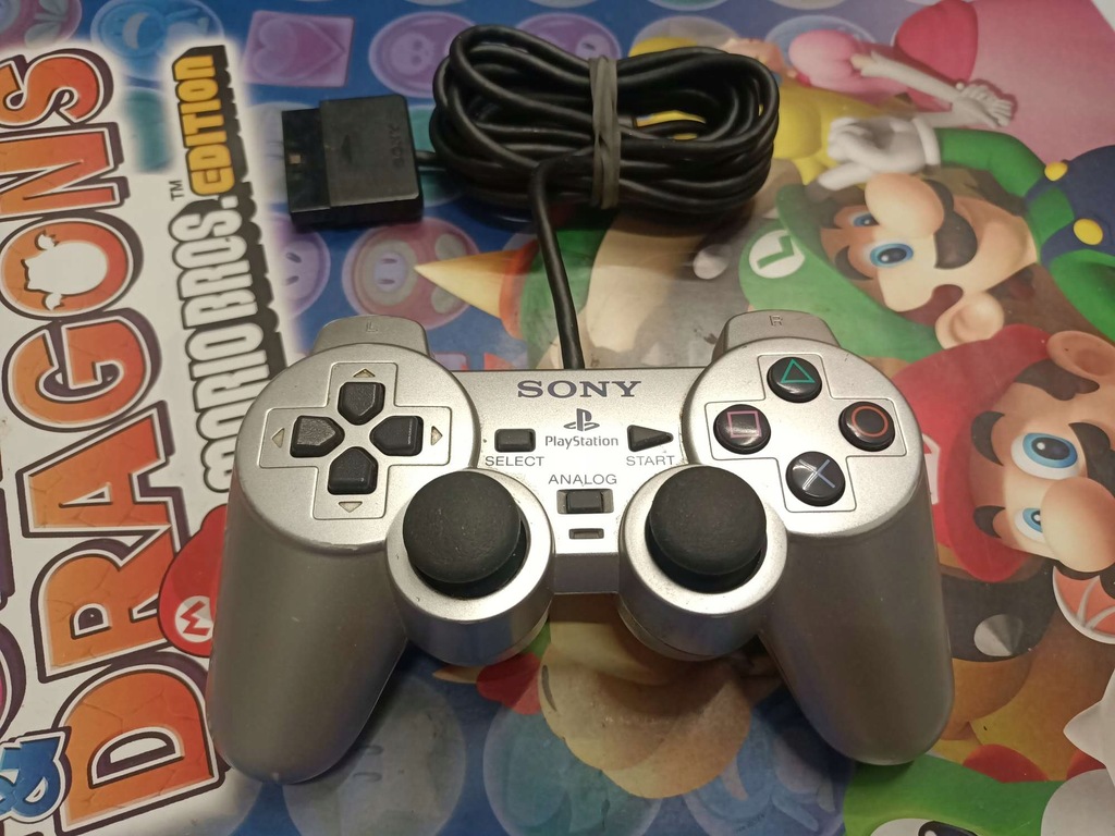 PS2 PAD SONY DUALSHOCK SREBRNY / ORYGINAŁ - 14702428393 - oficjalne ...