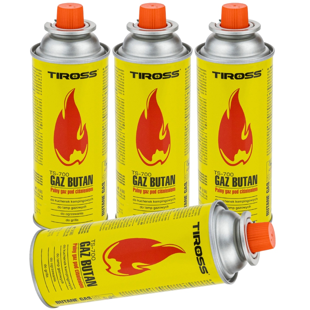 GAZ KARTUSZ NABÓJ TIROSS DO PALNIKA 4x 400ml - 12672761505 - oficjalne ...