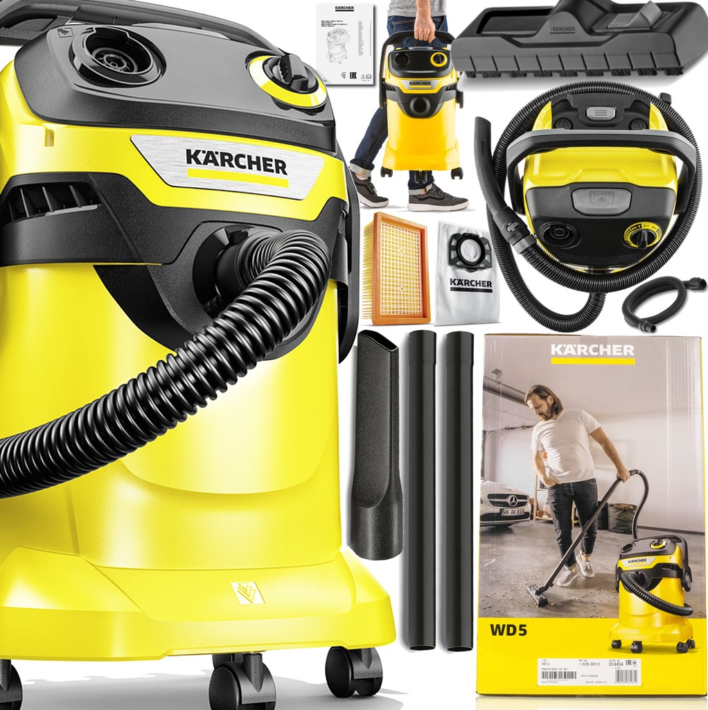 KARCHER ODKURZACZ UNIWERSALNY WD5 MODEL 2022 1800W - 12732718146 ...