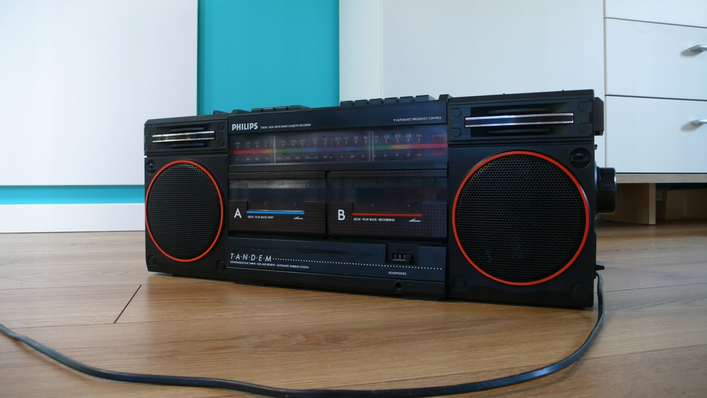 RADIOMAGNETOFON PHILIPS D8334 TANDEM DUAL DECK - 7871775554 - oficjalne ...