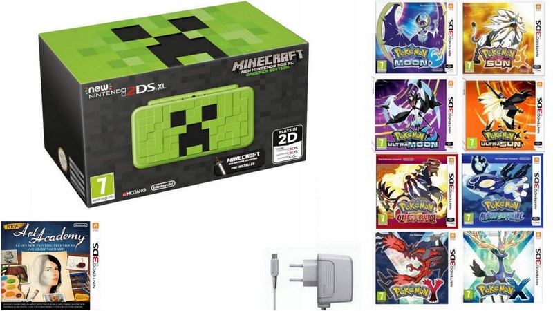 New Nintendo 2DS XL Minecraft Edition + Gry ! - 9599889768 - oficjalne ...