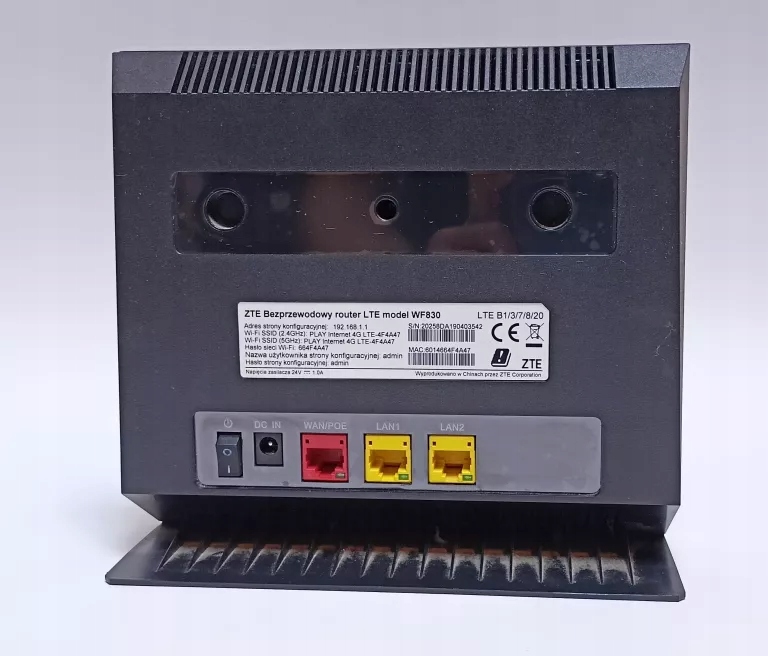 ROUTER ZEWNĘTRZNY ZTE WF830 - 12526389821 - oficjalne archiwum Allegro