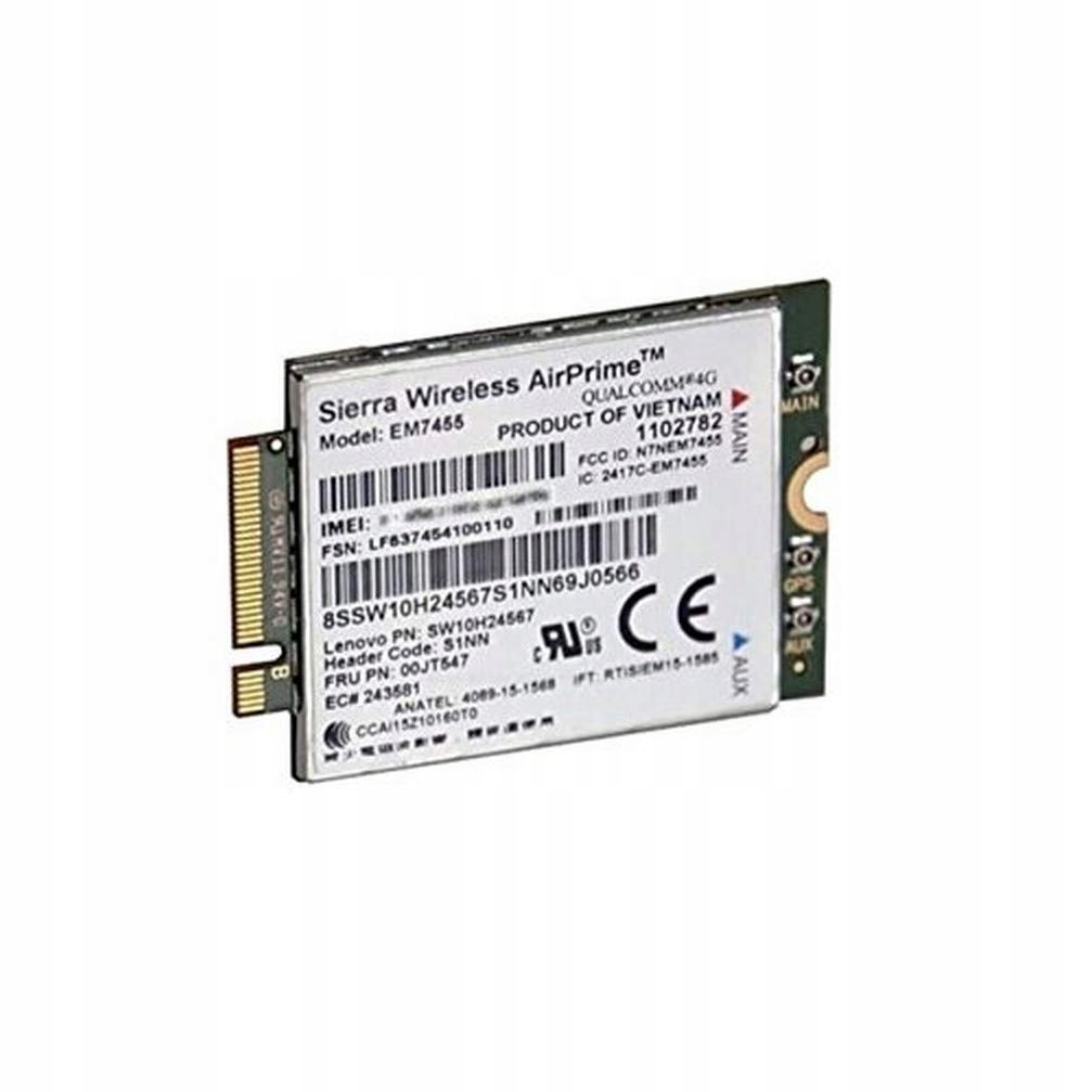 Modem komórkowy Lenovo ThinkPad EM7455 4G LTE - 13505519168 - oficjalne ...