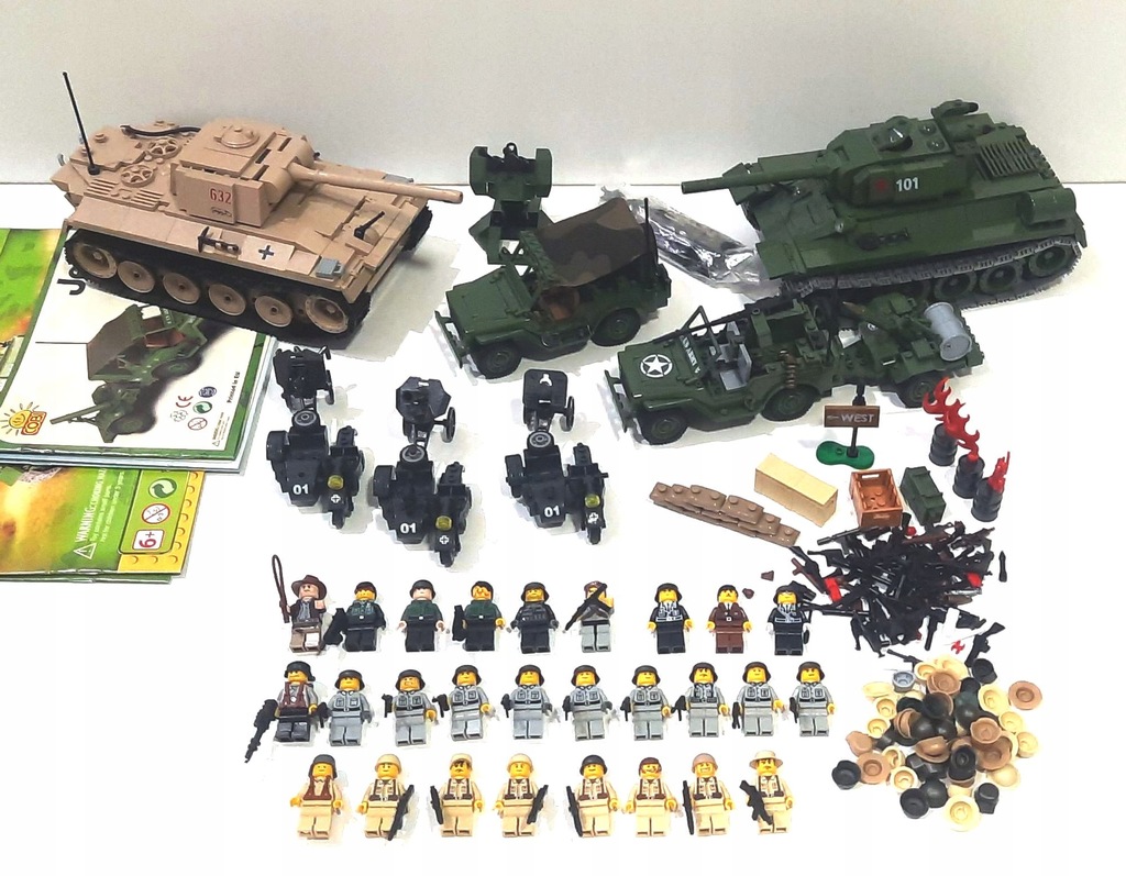 Klocki Cobi i Lego - czołgi, figurki wojskowe Lego - 11903560164 ...