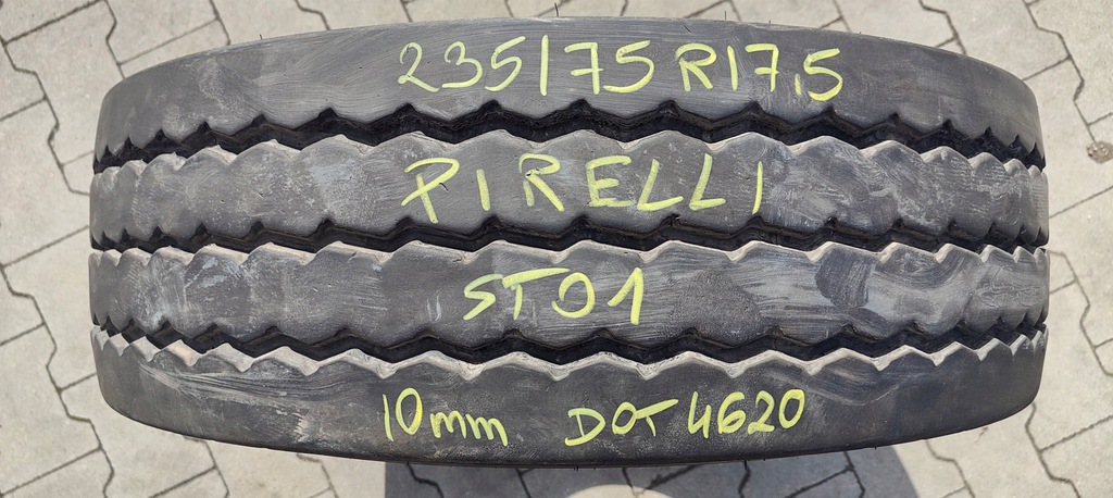 Opona 235/75R17,5 PIRELLI ST01 10mm 2020r x1 - 13437500351 - oficjalne ...