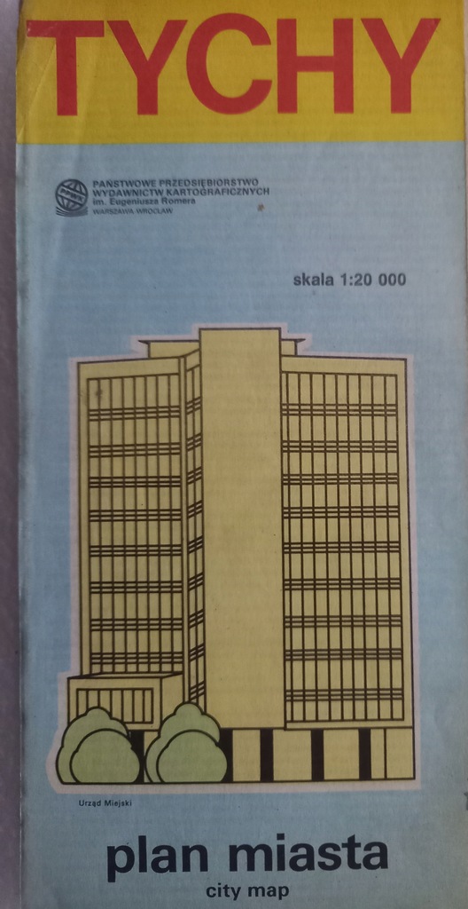 TYCHY Plan Miasta mapa 1990r - 13508390398 - oficjalne archiwum Allegro