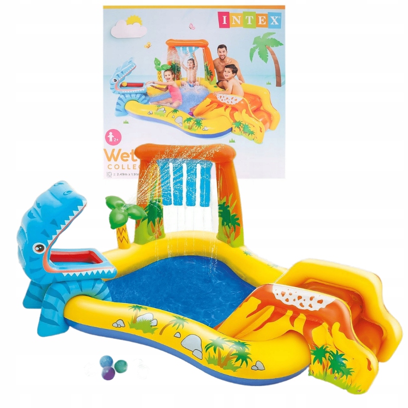 PLAC ZABAW BASEN DMUCHANY INTEX RAJ DINO XXL - 12347266564 - oficjalne ...