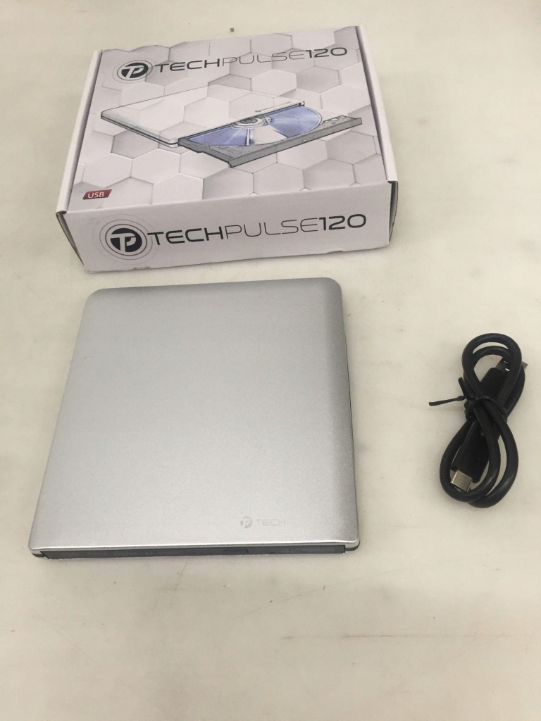 techPulse120 Zewnętrzny Napęd USB 3.1 USB-C UHD 4k 3D M-DISC Blu-ray ...