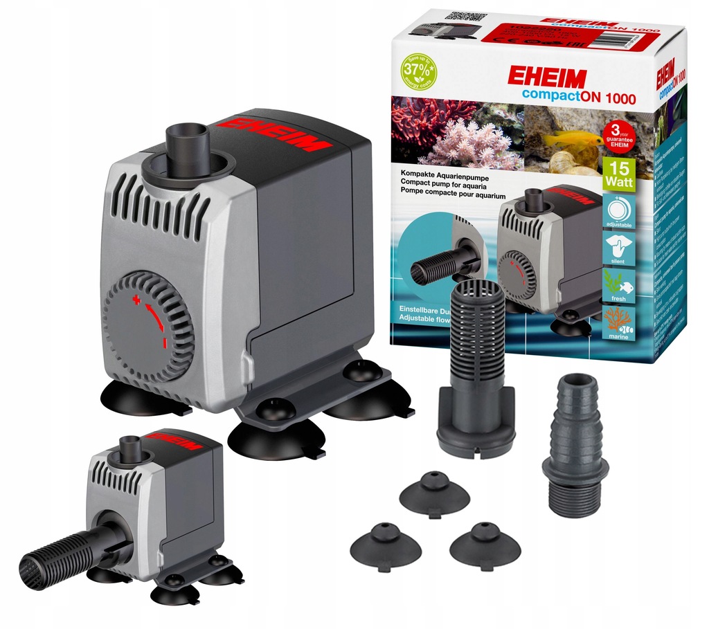 EHEIM COMPACT 1000 (1002) POMPA WODY DO AKWARIUM - 7089713983 - oficjalne archiwum Allegro