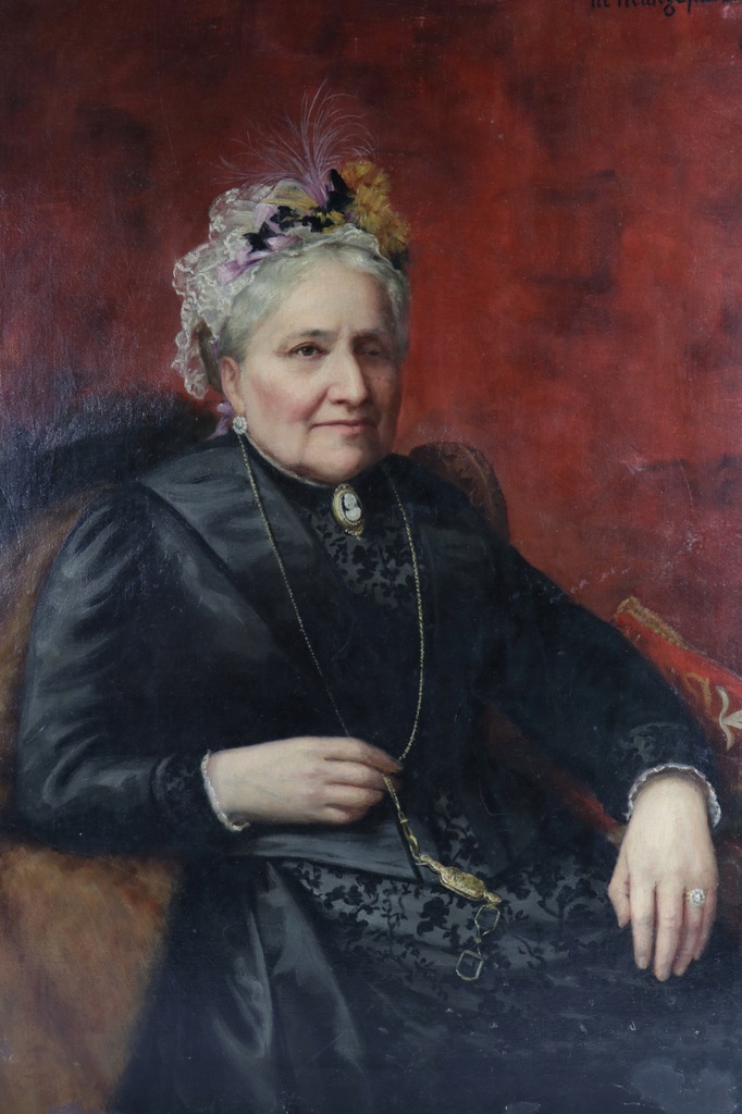 Marie-Mathilde Mangepan 1880 Antyk Portret damy - 13286667994 ...