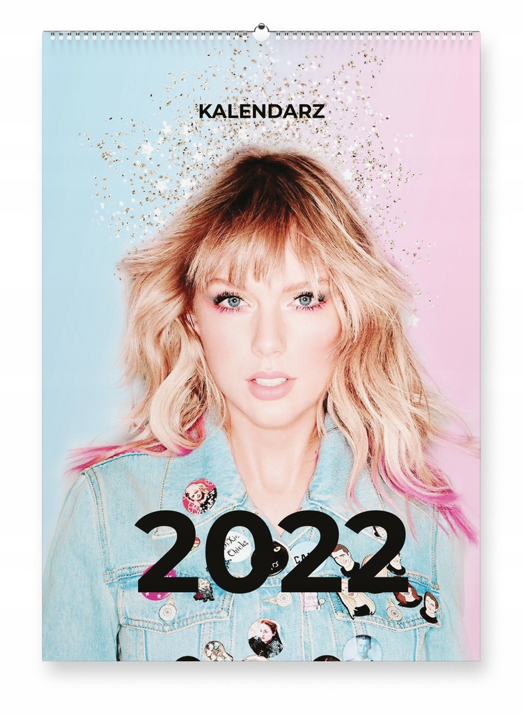 Kalendarz ścienny 2022 TAYLOR SWIFT 13 stron A4 - 11321413598 - oficjalne archiwum Allegro