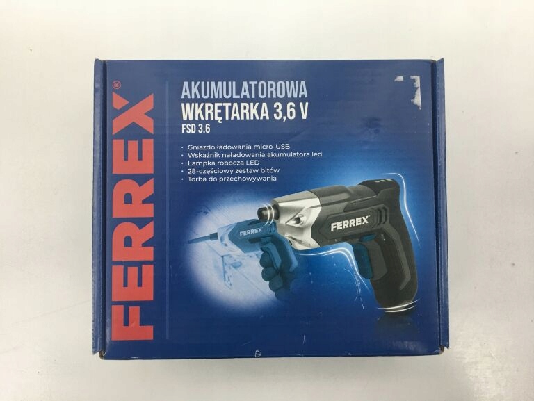 AKUMULATOROWA WKRĘTARKA FERREX FSD 3.6 - 10507908821 - oficjalne ...