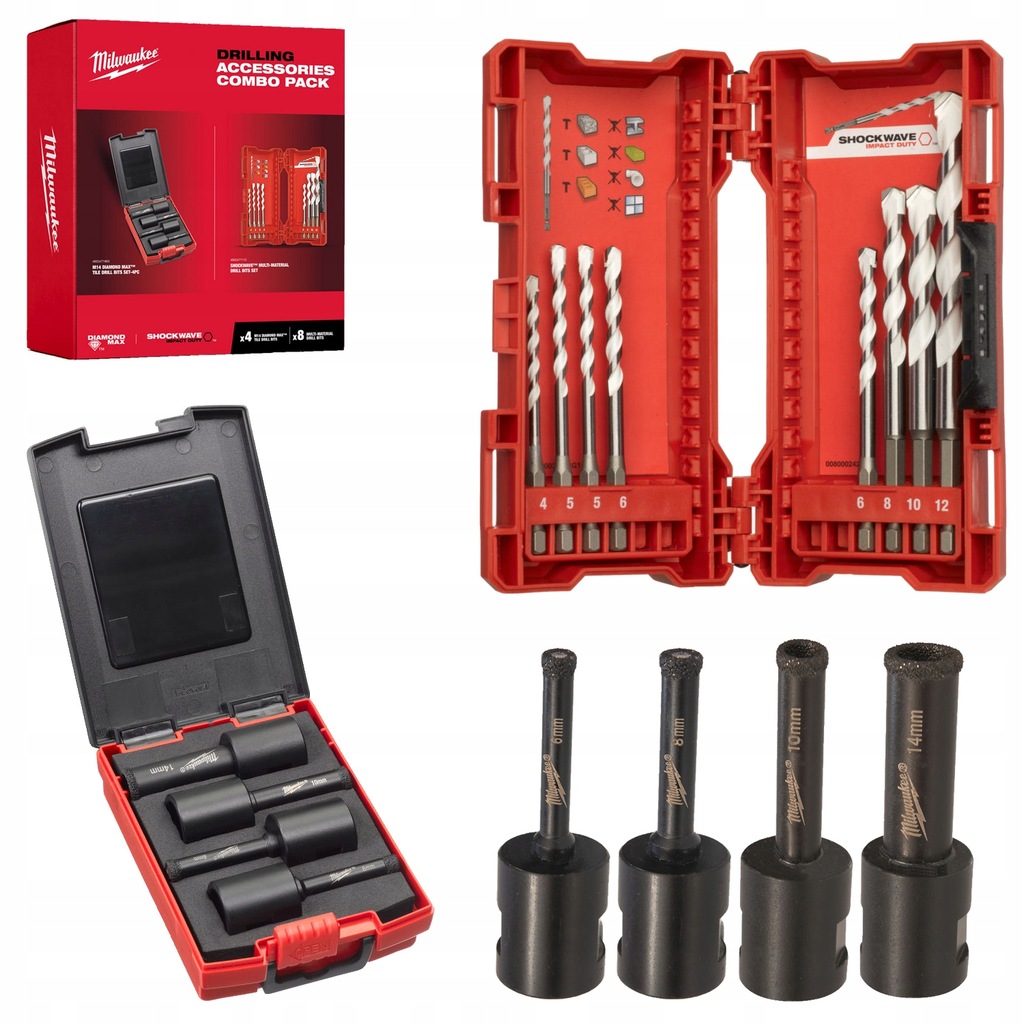 Wiertła diamentowe M14 i uniwersalne Milwaukee - 11857906420 ...