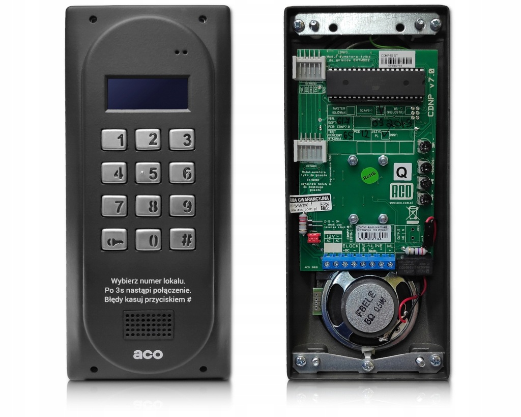 STACJA BRAMOWA DOMOFON ACO CDNP6S - 10755984847 - oficjalne archiwum ...