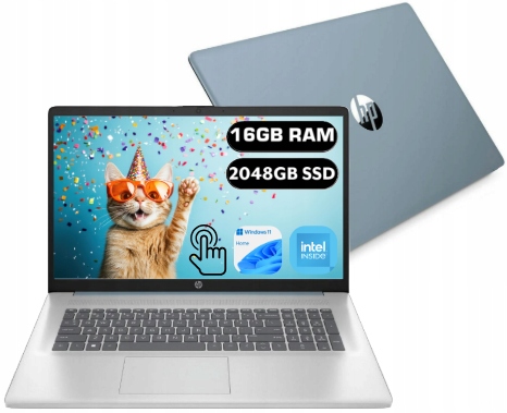 LAPTOP DO NOWEJ SZKOŁY HP 17 EDUKACYJNY 4x2,6 GHz 16GB/2048GB SSD DOTYK W11 - 15665148119 ...