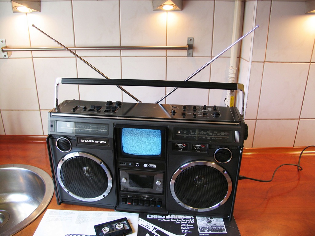 SHARP 5P-37G / Boombox TV Rzadki '' Vintage '' - 11298889557 ...