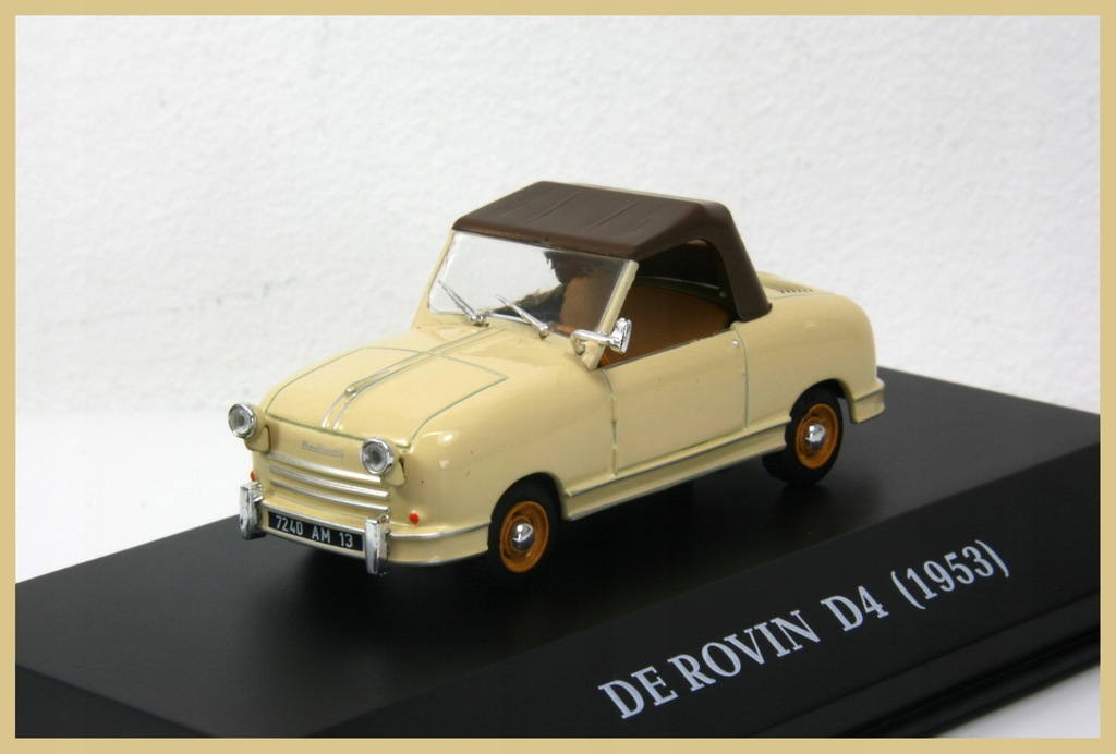 DE ROVIN D4 1953 mikro auto 1:43 NOREV - 12516603766 - oficjalne ...