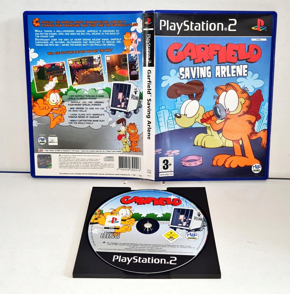 Gra GARFIELD SAVING ARLENE PS2 ZADBANA PŁYTA - 13821736748 - oficjalne ...