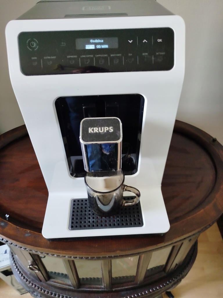 Automatyczny ekspres ciśnieniowy KRUPS EA89* 1450 W biały od 1 zł BCM !!! - 15815196728 ...