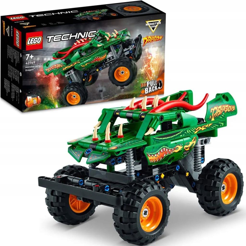 LEGO Technic Monster Jam Dragon Smocze Auto 42149 - 13425866808 ...