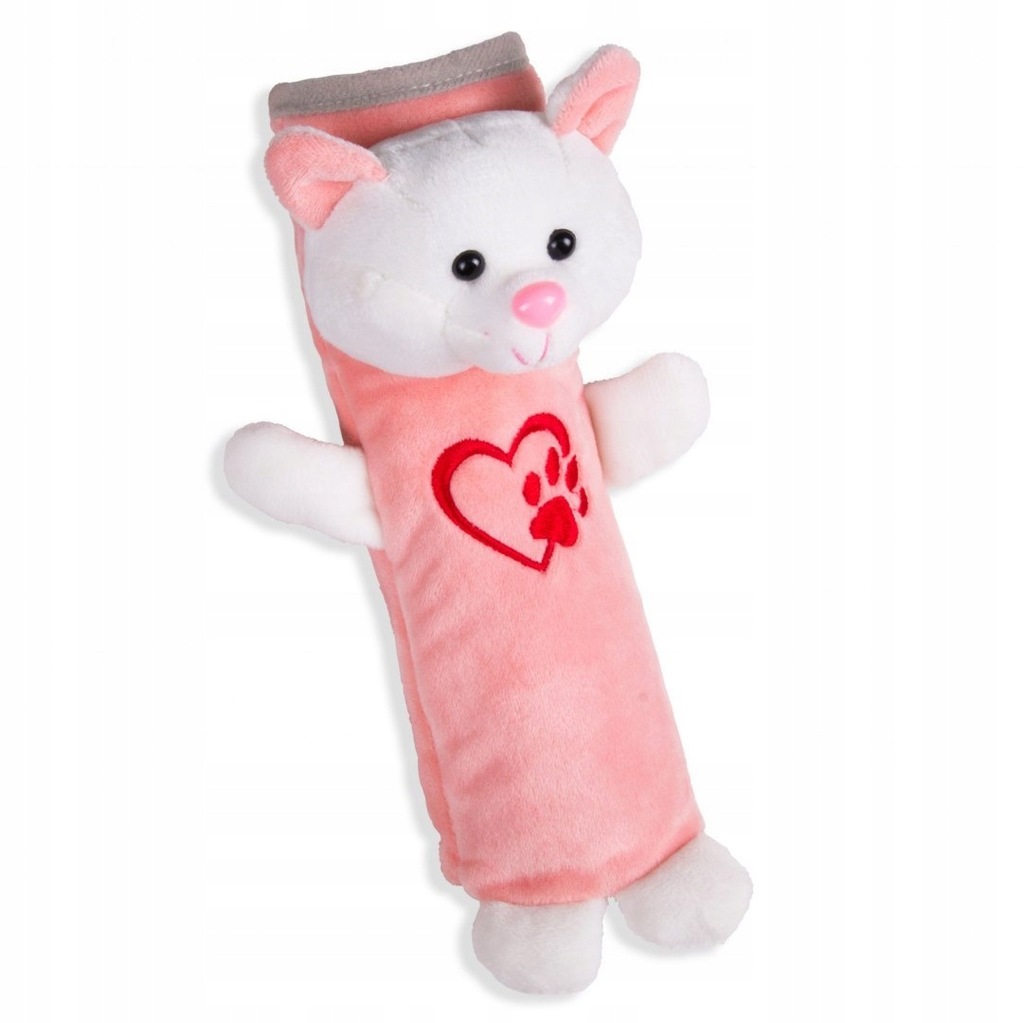 NAKŁADKA NA PAS 3D do FOTELIKA SIEDZISKA Kotek Róż - 11727132662 ...