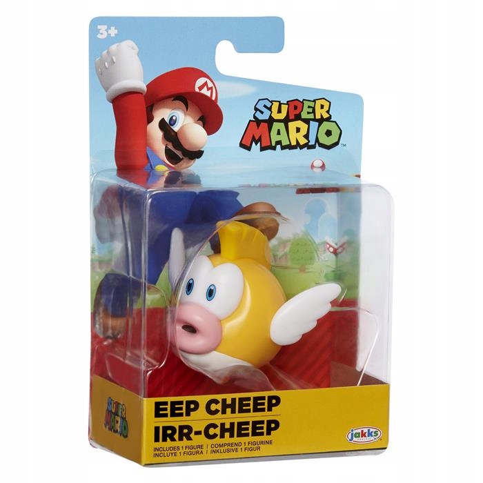 FIGURKA SUPER MARIO Z GRY EEP CHEEP ZŁOTA RYBKA - 9672628972 ...
