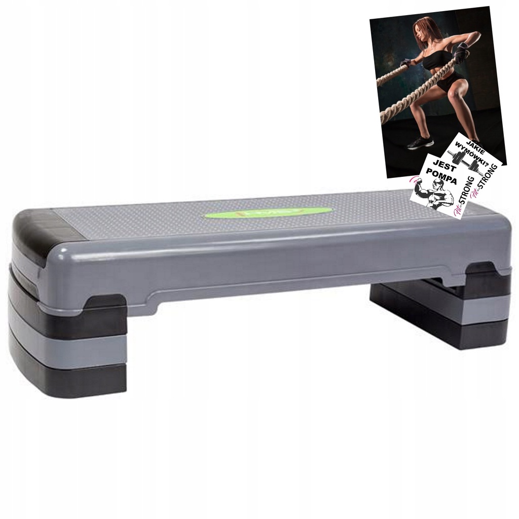 STEP STEPPER DO ĆWICZEŃ FITNESS AEROBIKU 3 STOPNIE - 11617593071 ...