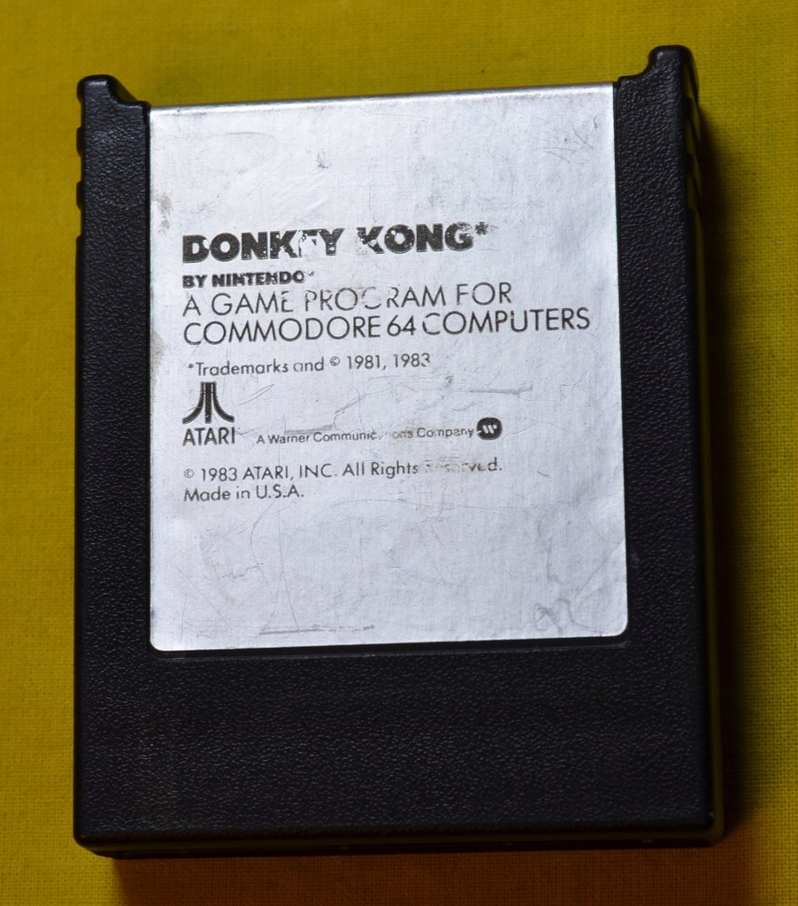DONKEY KONG ATARI COMMODORE 64 C64 UNIKAT - 12536032346 - oficjalne ...