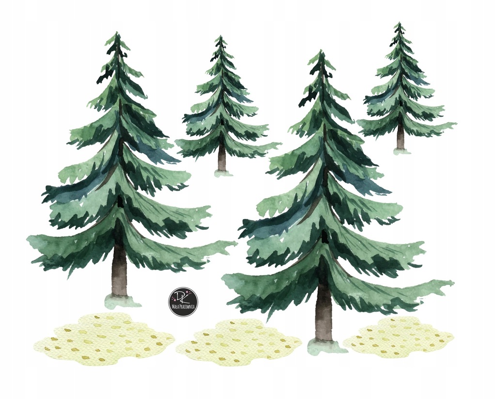 Naklejka ścienna świerk,choinka,las - 8747584517 - oficjalne archiwum ...