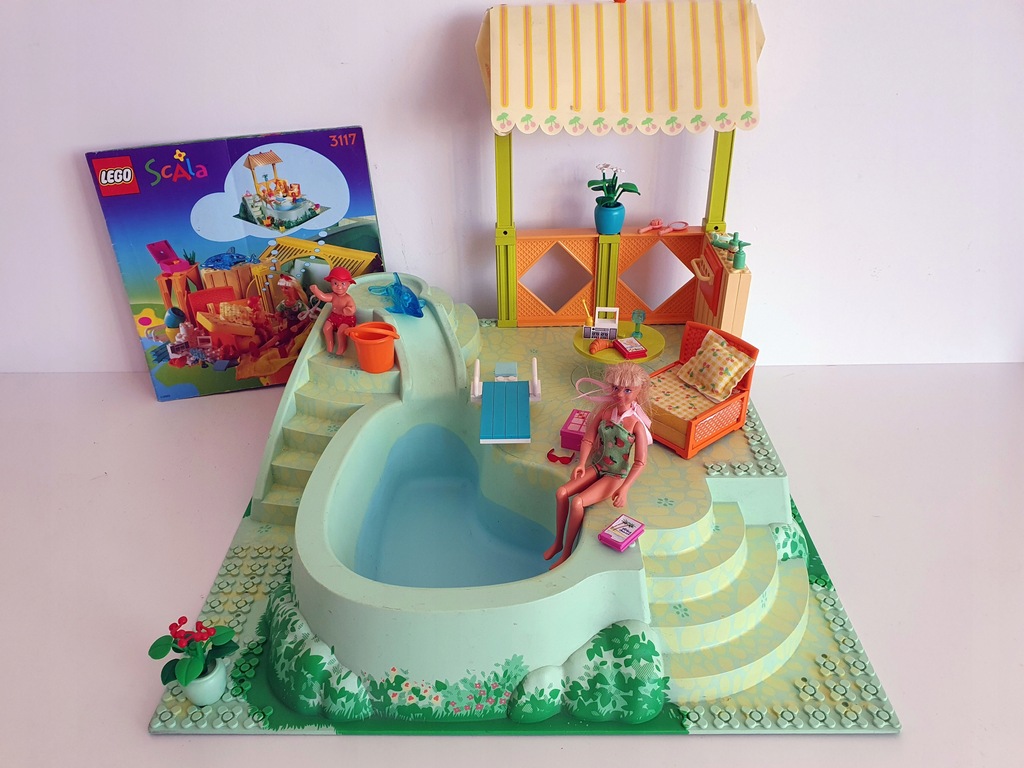 Lego SCALA 3117 basen, płytka, figurka, instrukcja - 12280581554 ...