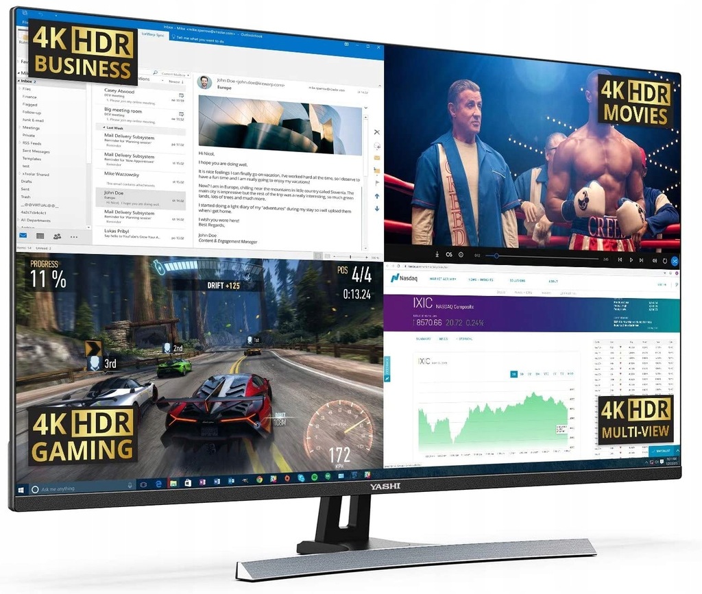 MONITOR YASHI YZ4042 40'' 4K 1MS DESIGN BY PIONEER - 11236773439 ...