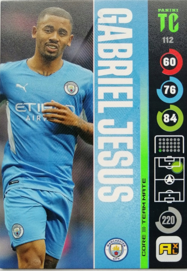 PANINI TOP CLASS TEAM MATE 112 GABRIEL JESUS MC - 12078954308 ...