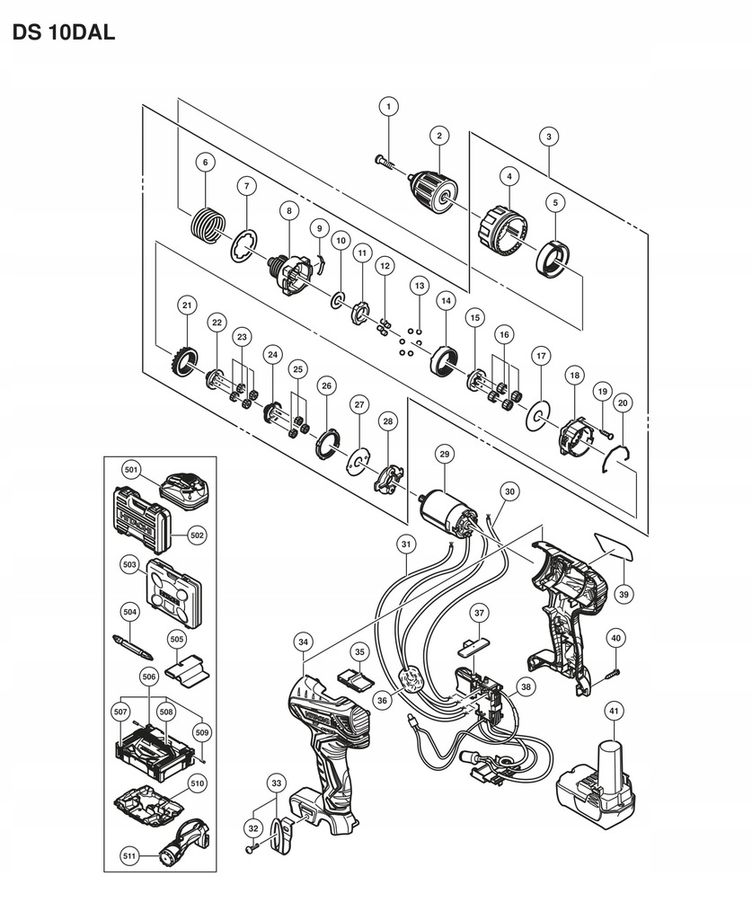 Uchwyt wiertarski Wkrętarka HITACHI DS10DAL - 9985942674 - oficjalne archiwum Allegro