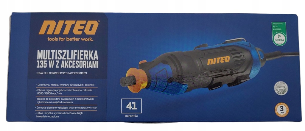 MULTISZLIFIERKA 135W Z AKCESORIAMI NITEO TOOLS - 13291268562 - oficjalne archiwum Allegro