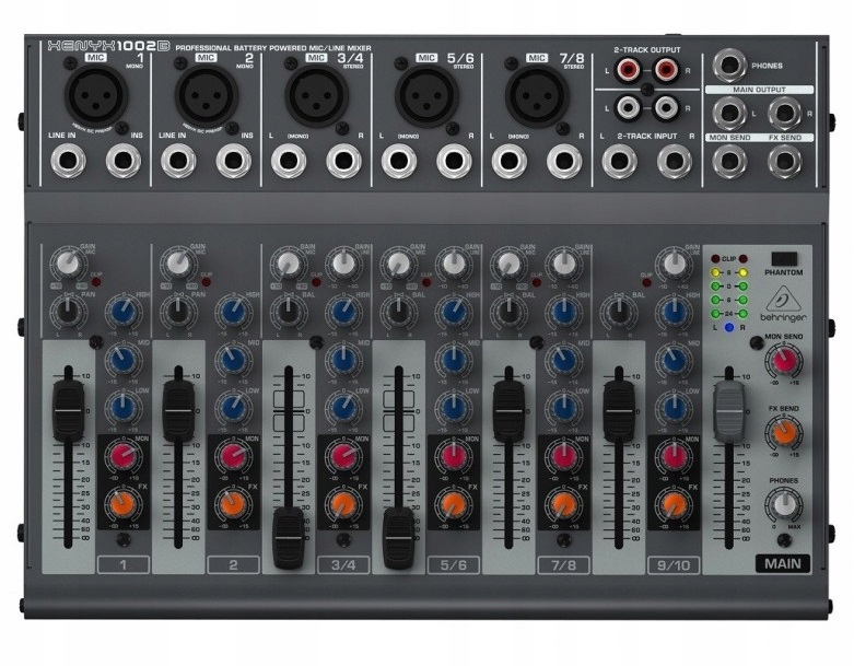 BEHRINGER XENYX 1002 B MIKSER DO DOMOWEGO STUDIA - 8142716734 ...