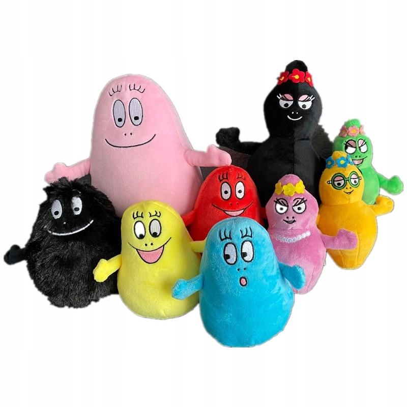 Maskotka pluszak NEW Rare 9pcs family Barbapapa an - 11642393402 ...