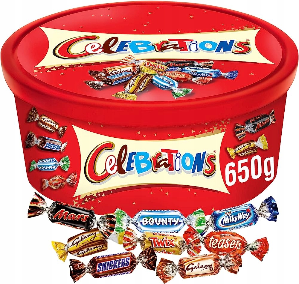 CELEBRATIONS XXL 650g Cukierki SNICKERS MARS TWIX - 14000697888 ...