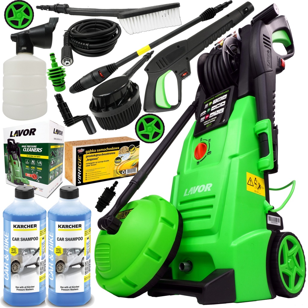 MYJKA CIŚNIENIOWA LAVOR NINJA EXTRA 145 BAR ALU XL - 9175465124 - oficjalne archiwum Allegro