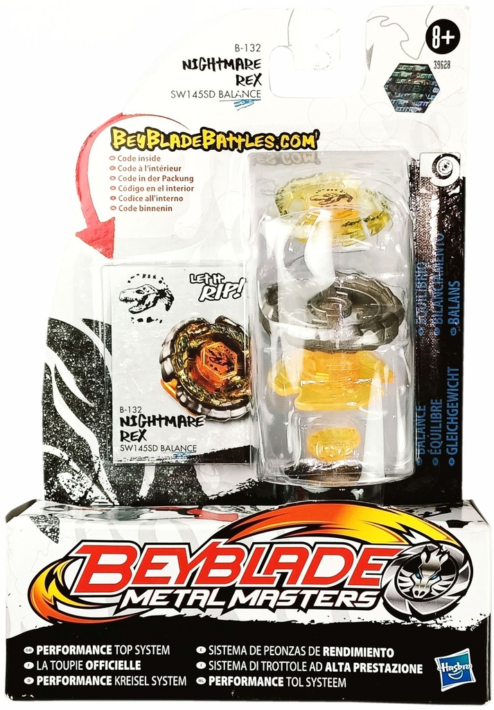Beyblade METAL MASTERS NIGHTMARE REX B-132 HASBRO - 12227985878 ...
