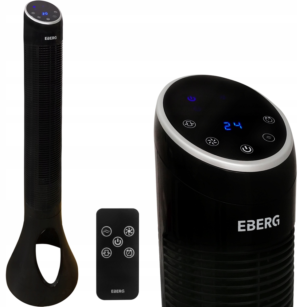 Wentylator kolumnowy EBERG wiatrak LED TIMER 100cm - 11438073840 ...
