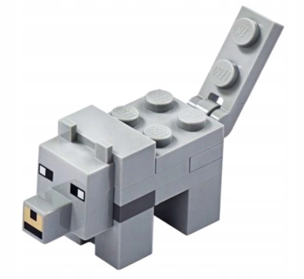 LEGO FIGURKA LUDZIK MINECRAFT WILK NR. minewolf05 - 10540655266 ...