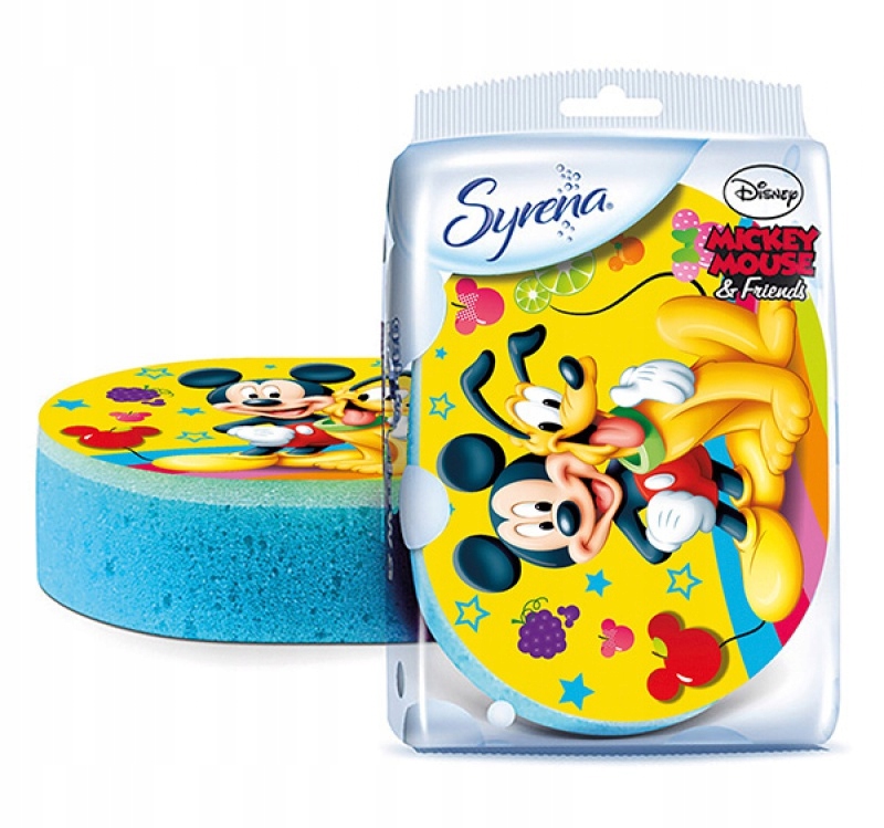 Gąbka Kąpielowa syrena Myszka Miki Mix Kolorów - 15059699042 ...