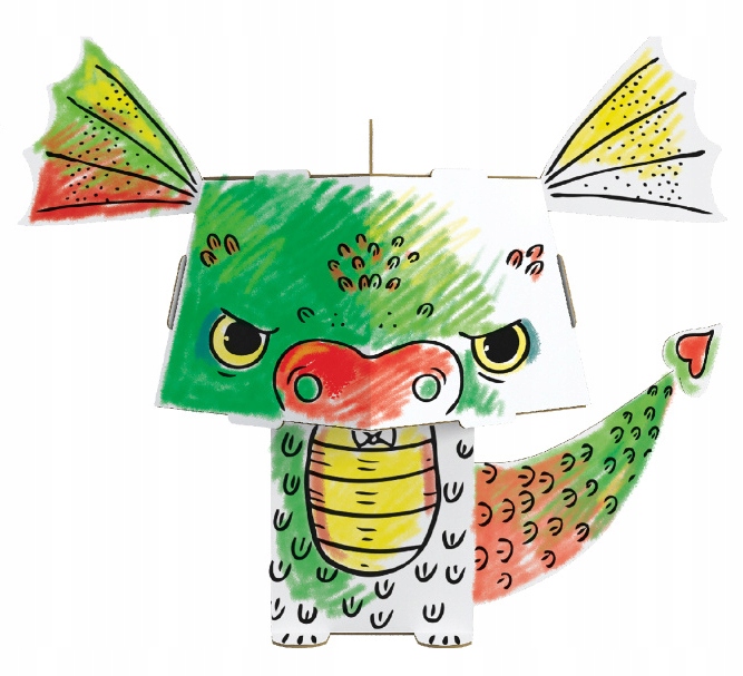 Купить 3D РАСКРАСКА, пространственное развлечение, ЛЕТАЮЩИЙ ДРАКОН: отзывы, фото и ...