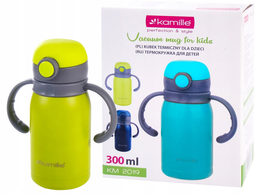 KUBEK TERMICZNY DLA DZIECKA BIDON Z RĄCZKĄ 300ML - 7807629910 - oficjalne archiwum Allegro
