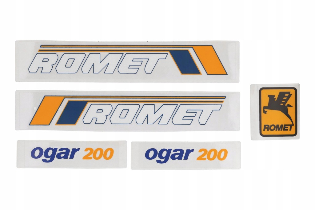 Komplet naklejek naklejka baku Romet Ogar 200 - 12372884527 - oficjalne ...