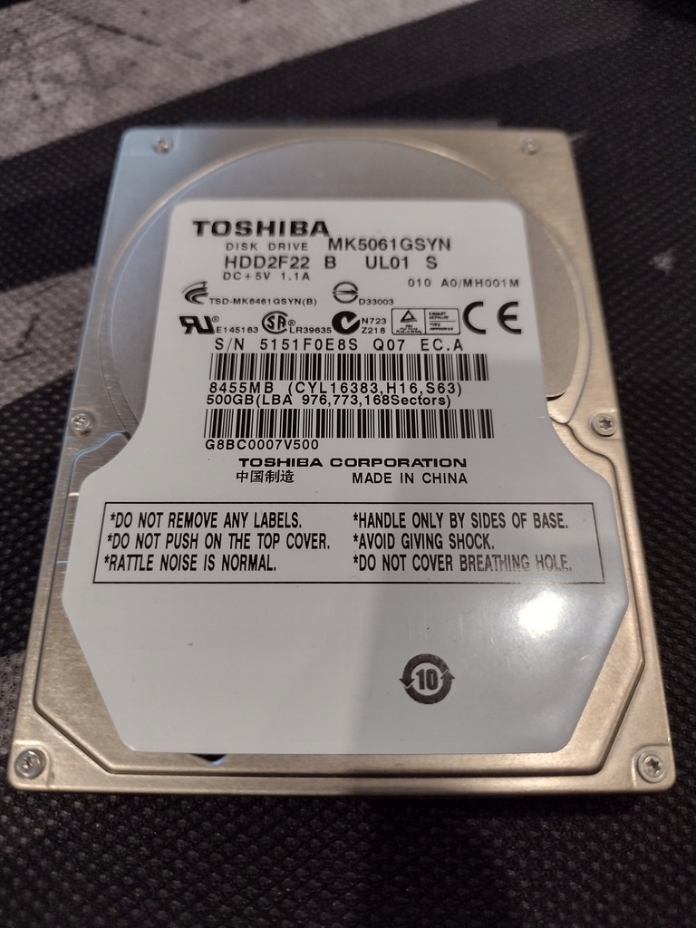 Dysk Toshiba MK5061GSYN 500GB SATA Laptop - 12407999712 - oficjalne ... Dysk Toshiba MK5061GSYN 500GB SATA Laptop - 12407999712 - oficjalne ...