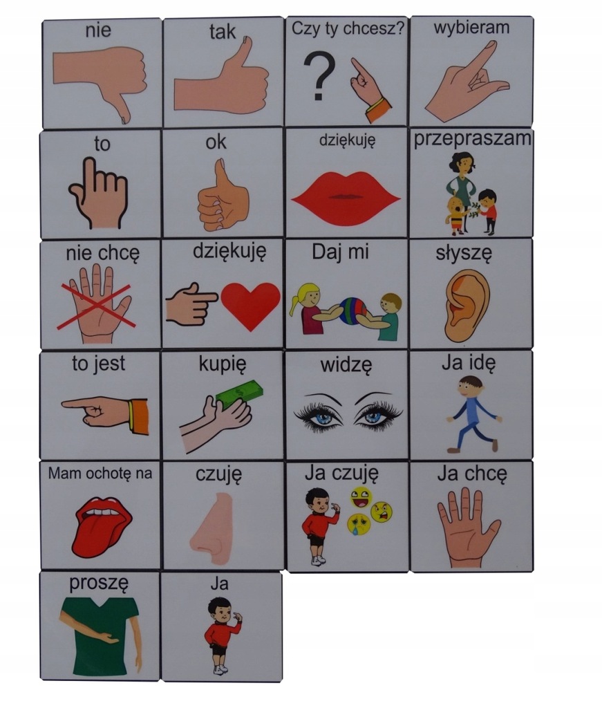 Wyrażenia piktogramy do komunikacji alternatywnej - 7245608890 ...