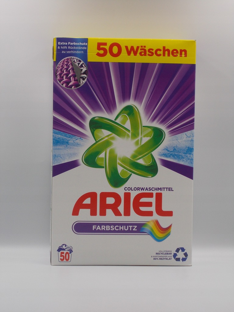 Proszek do prania Ariel Color 50 prań (Niemcy) - 12240948384 ...