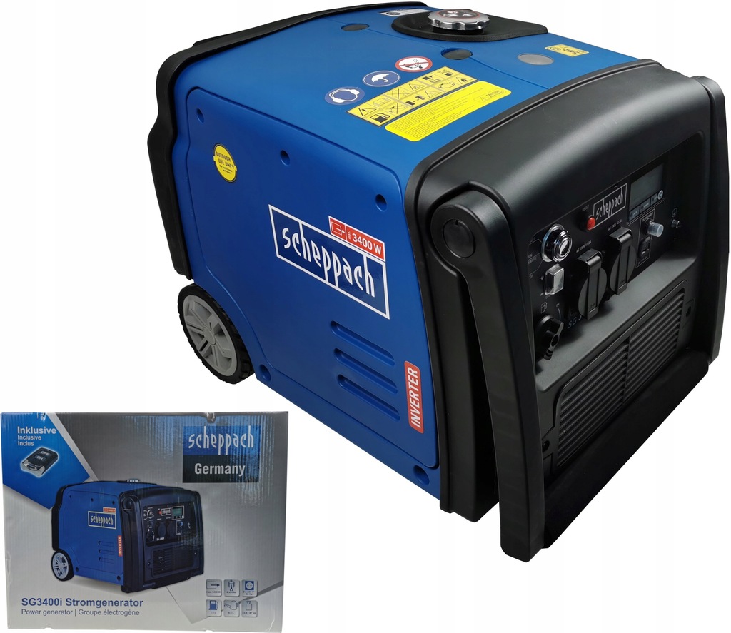Scheppach SG3400i agregat prądotwórczy 3400W pilot - 11977051821 ...