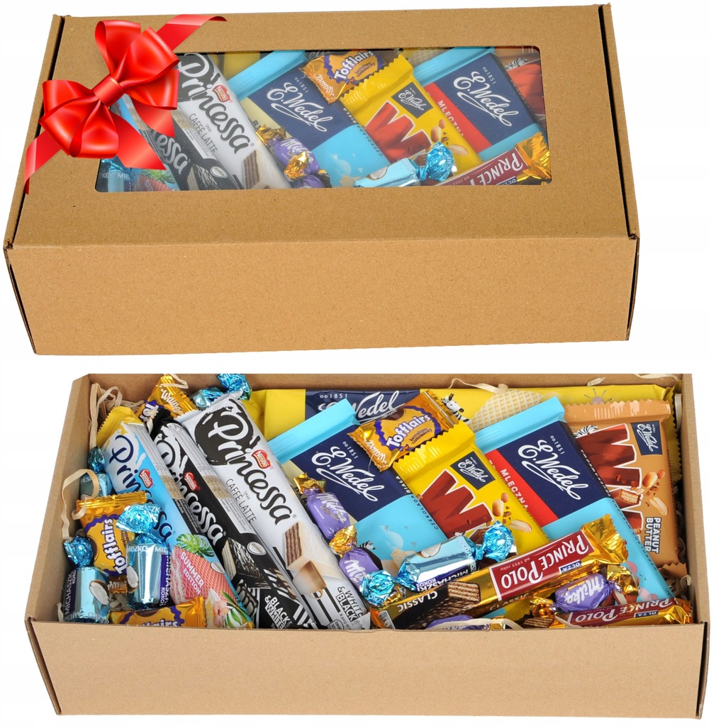 Duży Zestaw Prezentowy Mix Słodyczy Wedel Święta - 12664050707 ...